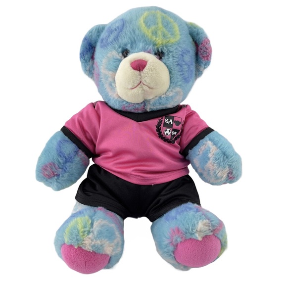 Build-A-Bear | Toys | Build A Bear Peace Sign Bear With Soccer Outfit ...